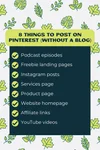 What to Post on Pinterest? 8 Ideas That Aren't Blog Posts — Hilltop Help