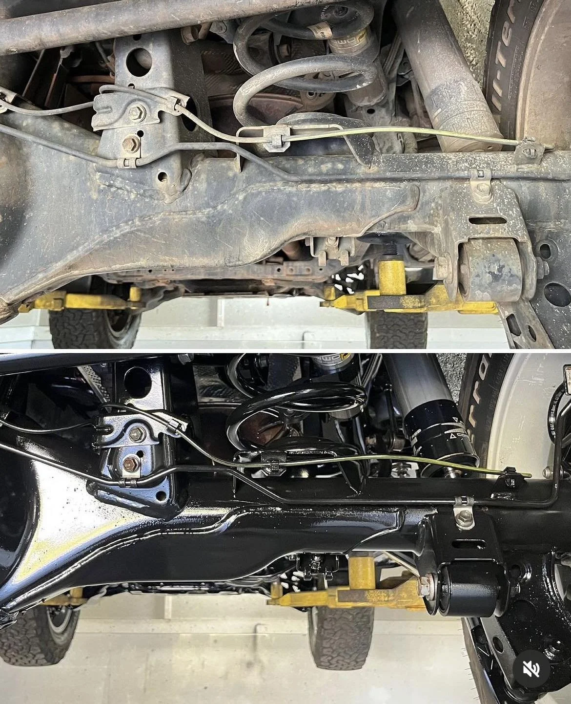 Car underbody rust removal — Mobile Dustless Sandblasting