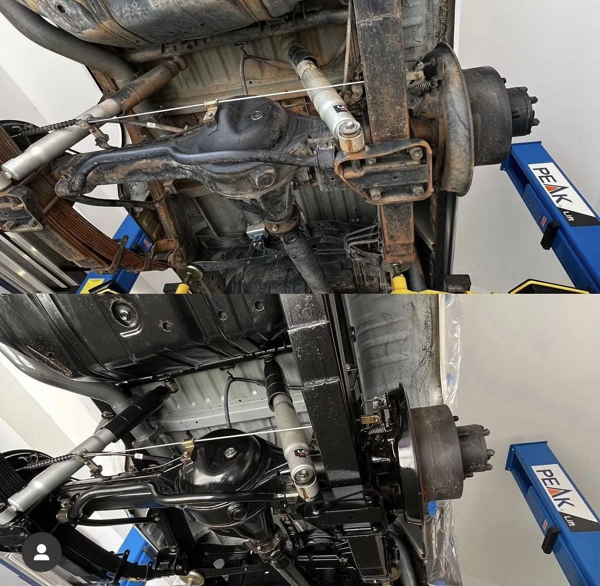 Car underbody rust removal — Mobile Dustless Sandblasting