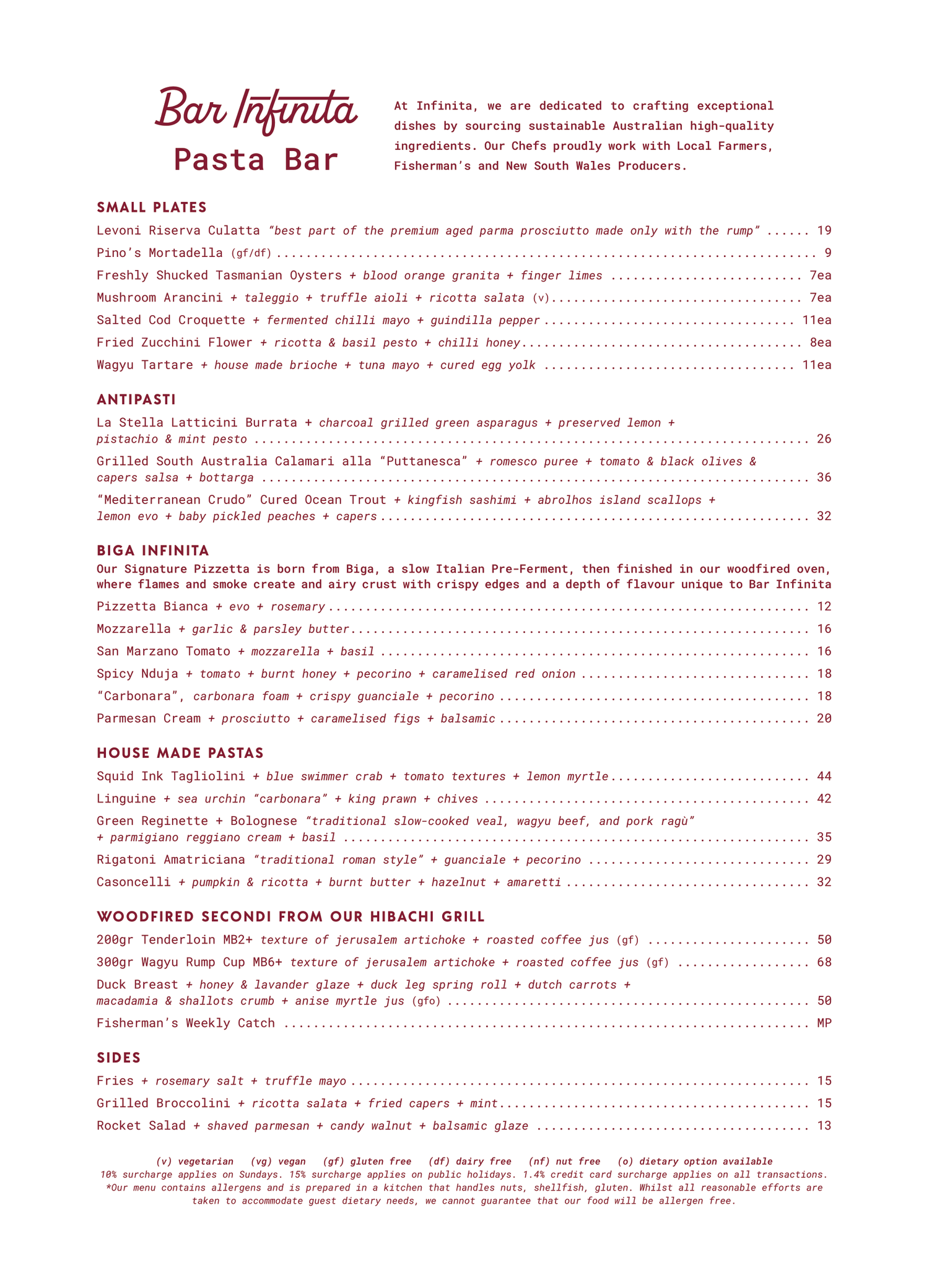 MENUS — Bar Infinita