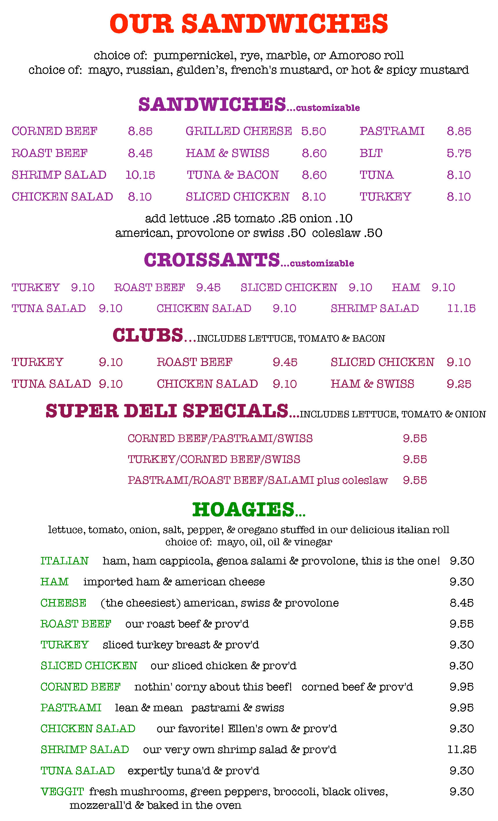 Menu (Copy) — Snuzzles