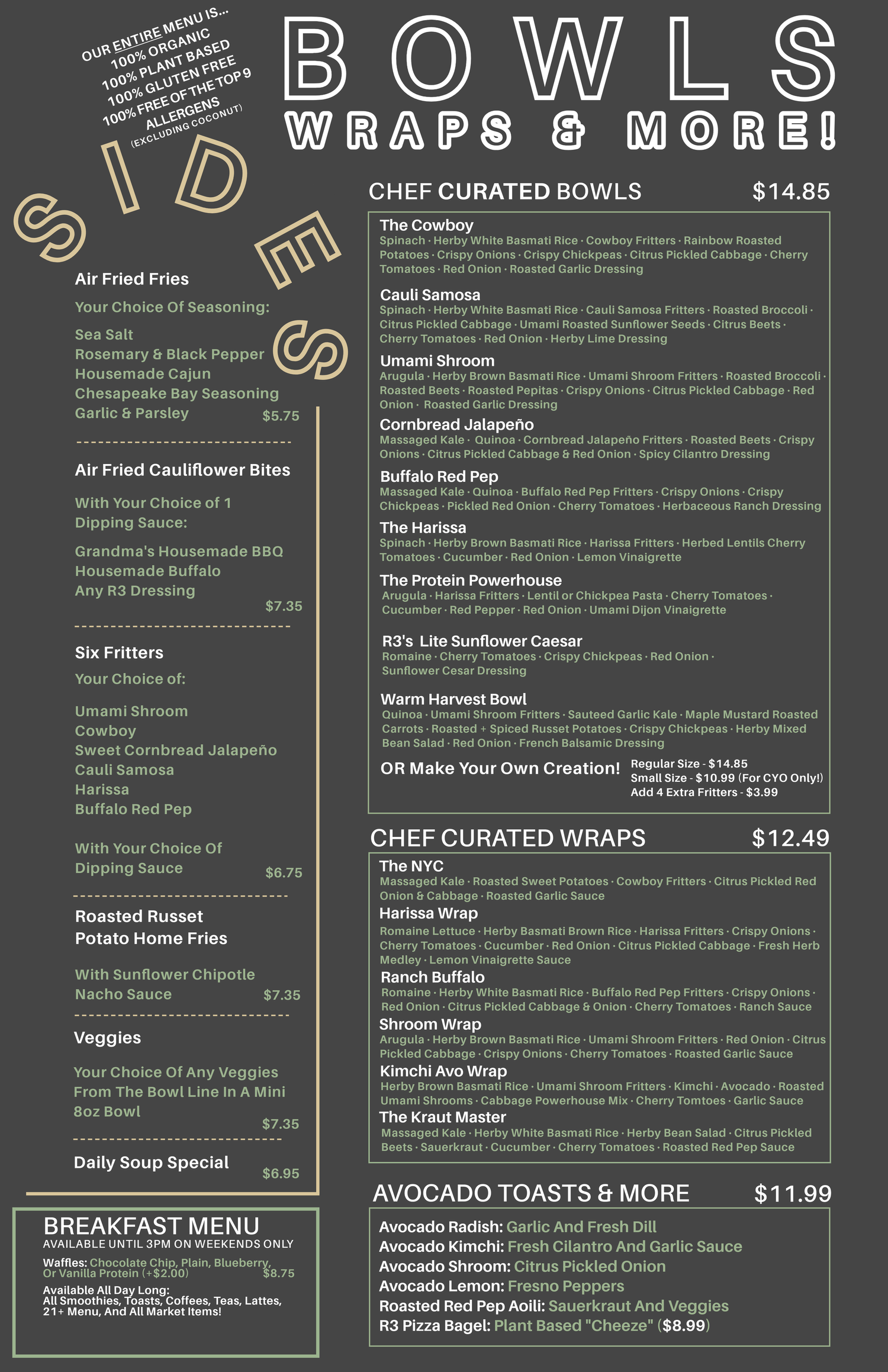 Rooted3 Innovative Plant Based Fare