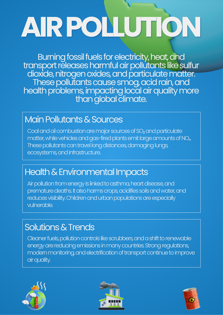 Air Pollution Energy Fact Sheet: Sources, Impacts, and Solutions