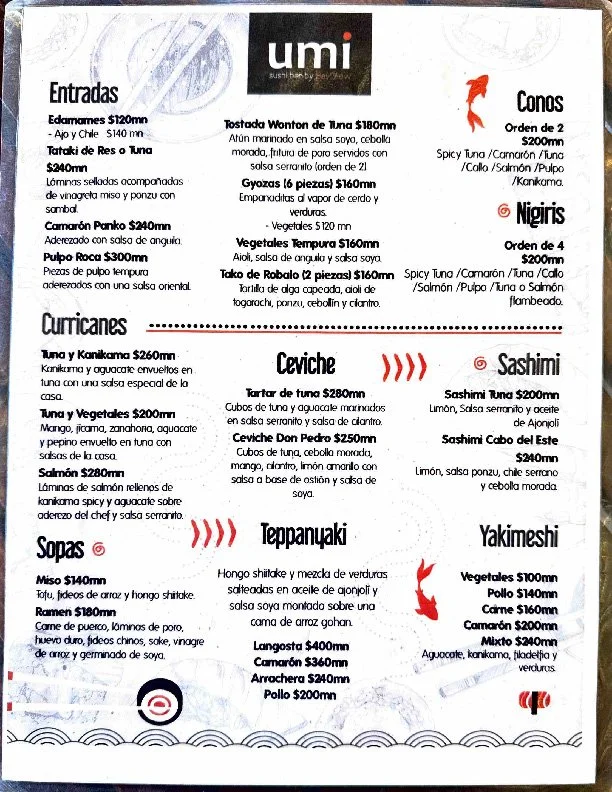 Umi Sushi Bar — Van Wormer Resorts