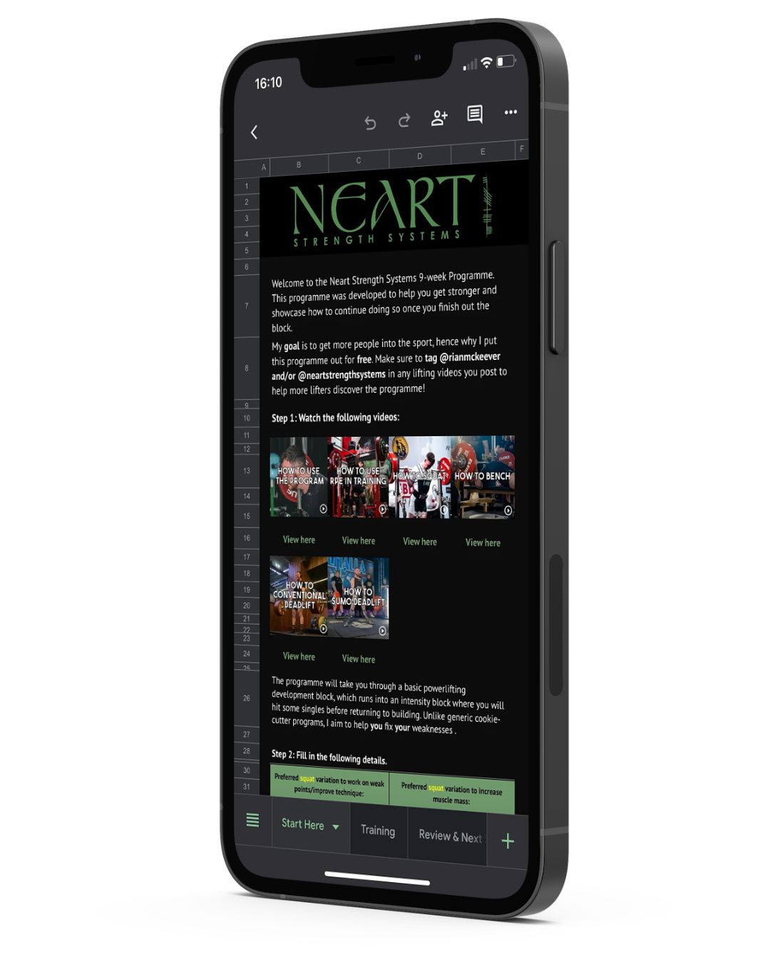 Free 9-week Powerlifting Program — Neart Strength Systems