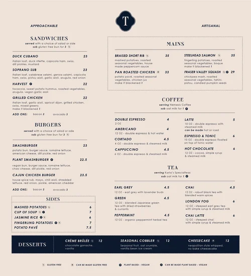 food — The Table Bistro