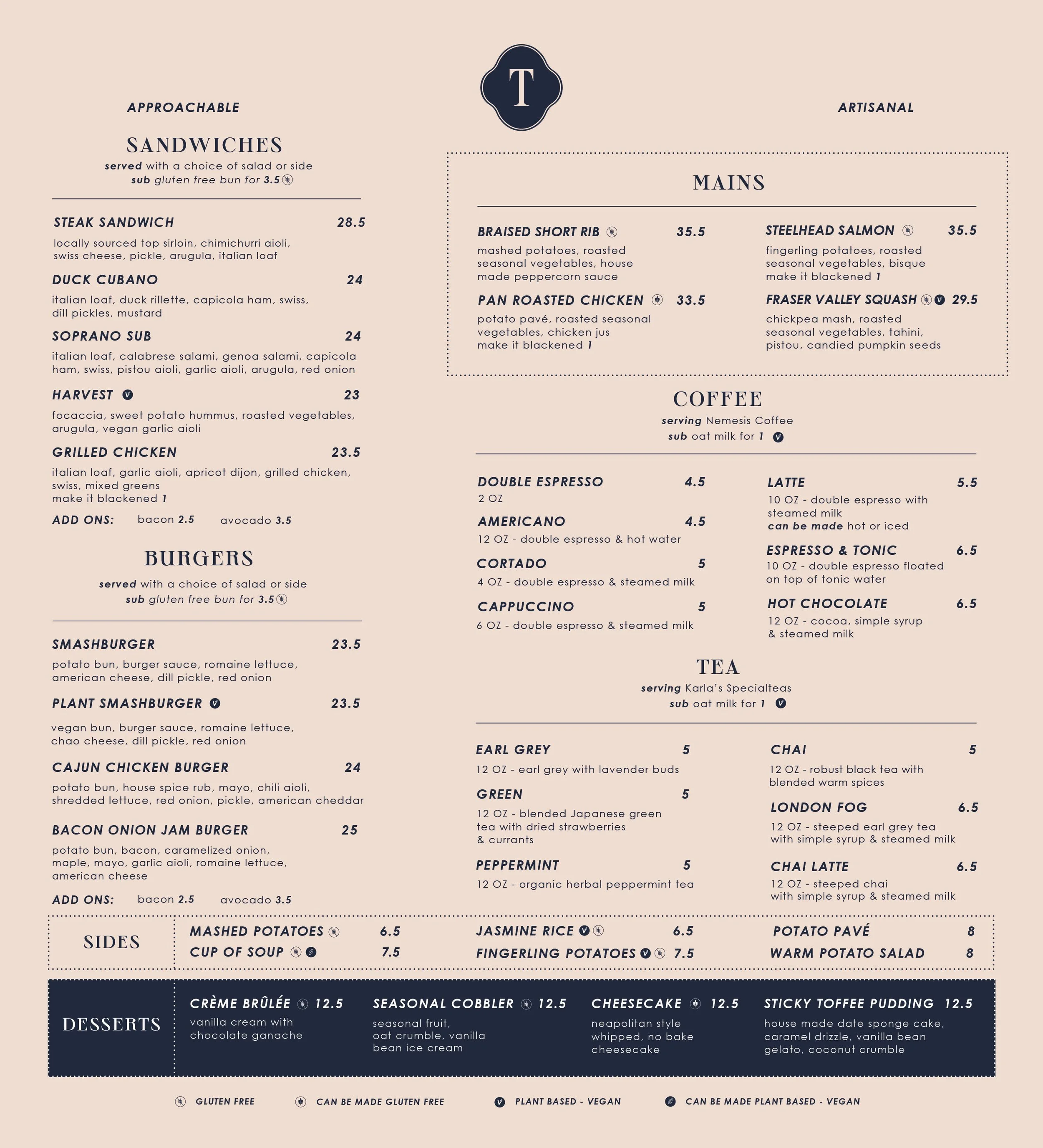 food — The Table Bistro