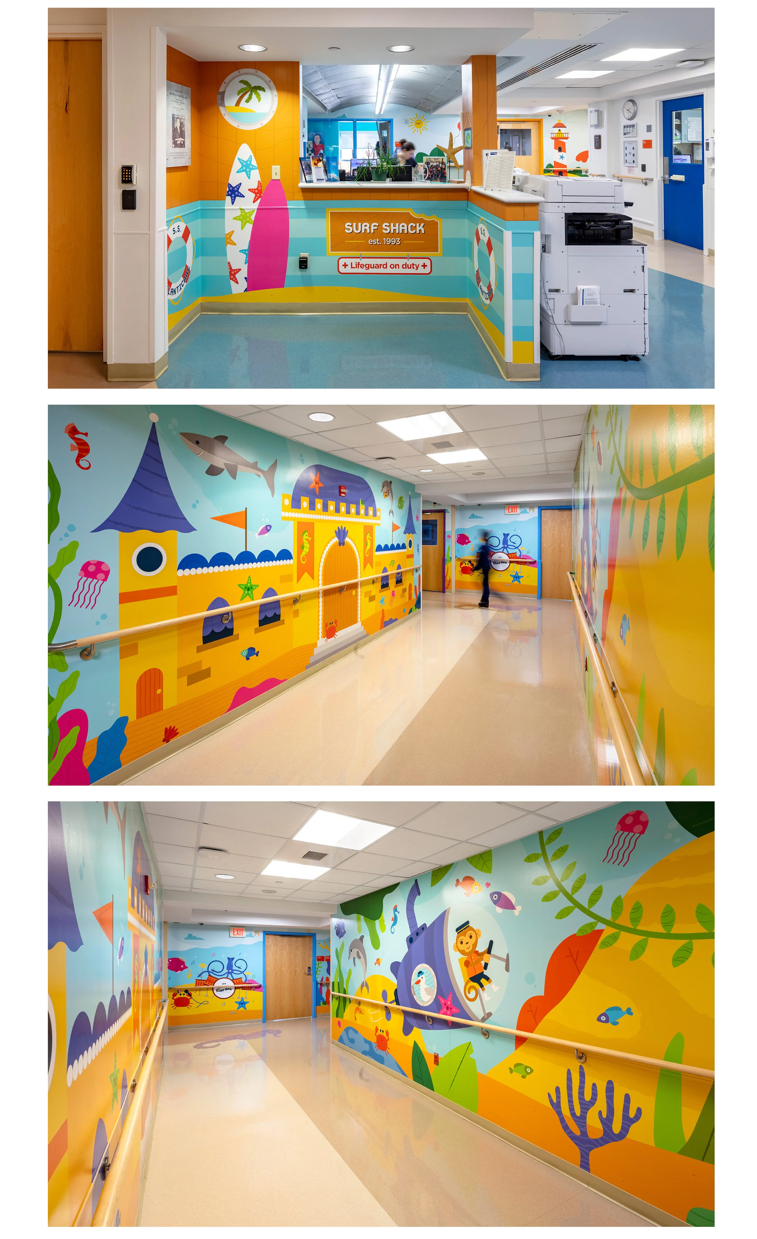 Illustrated AtlantiCare Pediatric Mural Wall — Kidnichols 2024