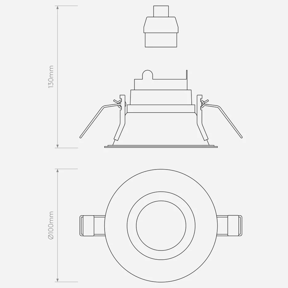 Minima Slimline Round Fixed Fire-Rated Ip65 — YellowBird Lighting