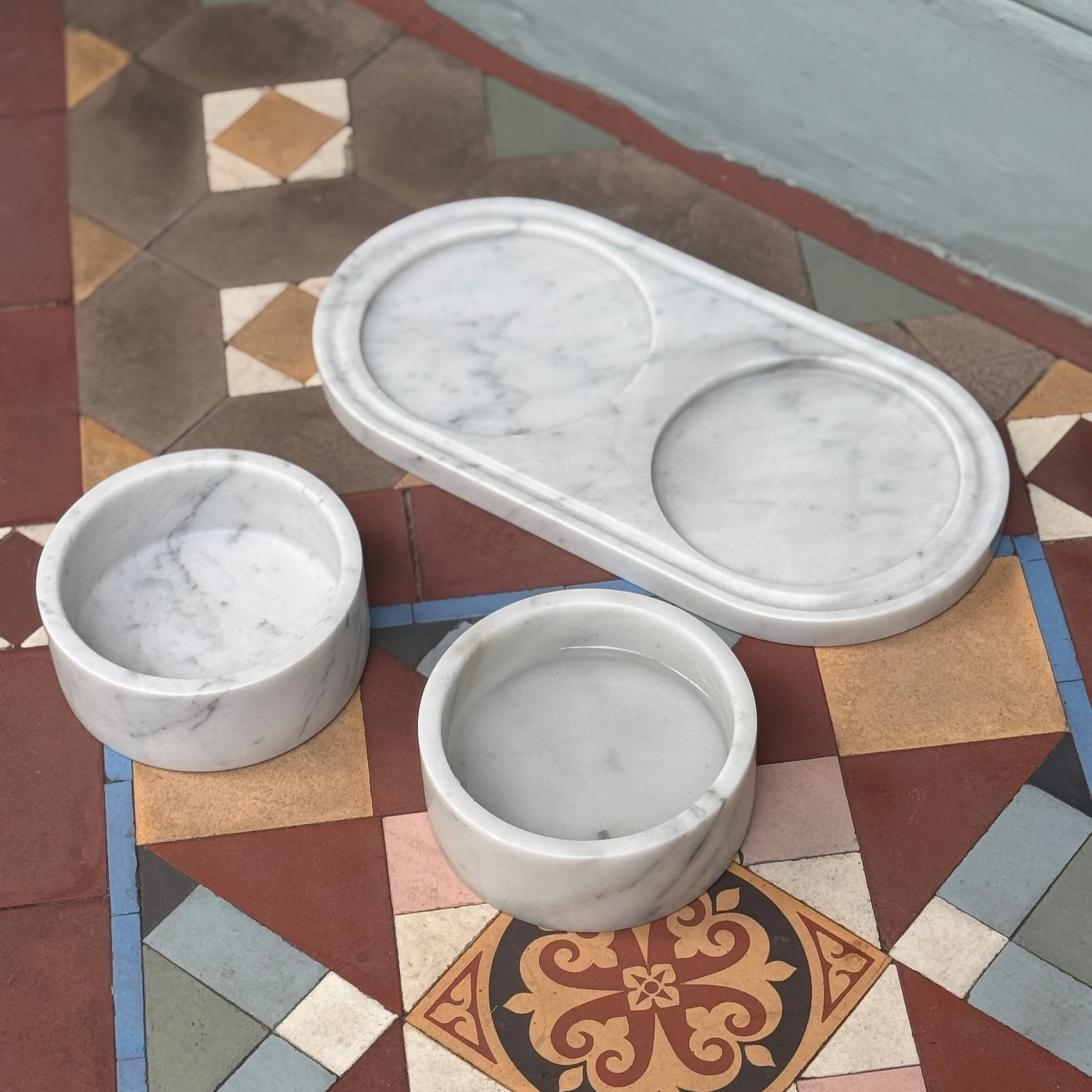 The Isaac Tray - Round Marble Tray — The Object Collective - Boutique ...