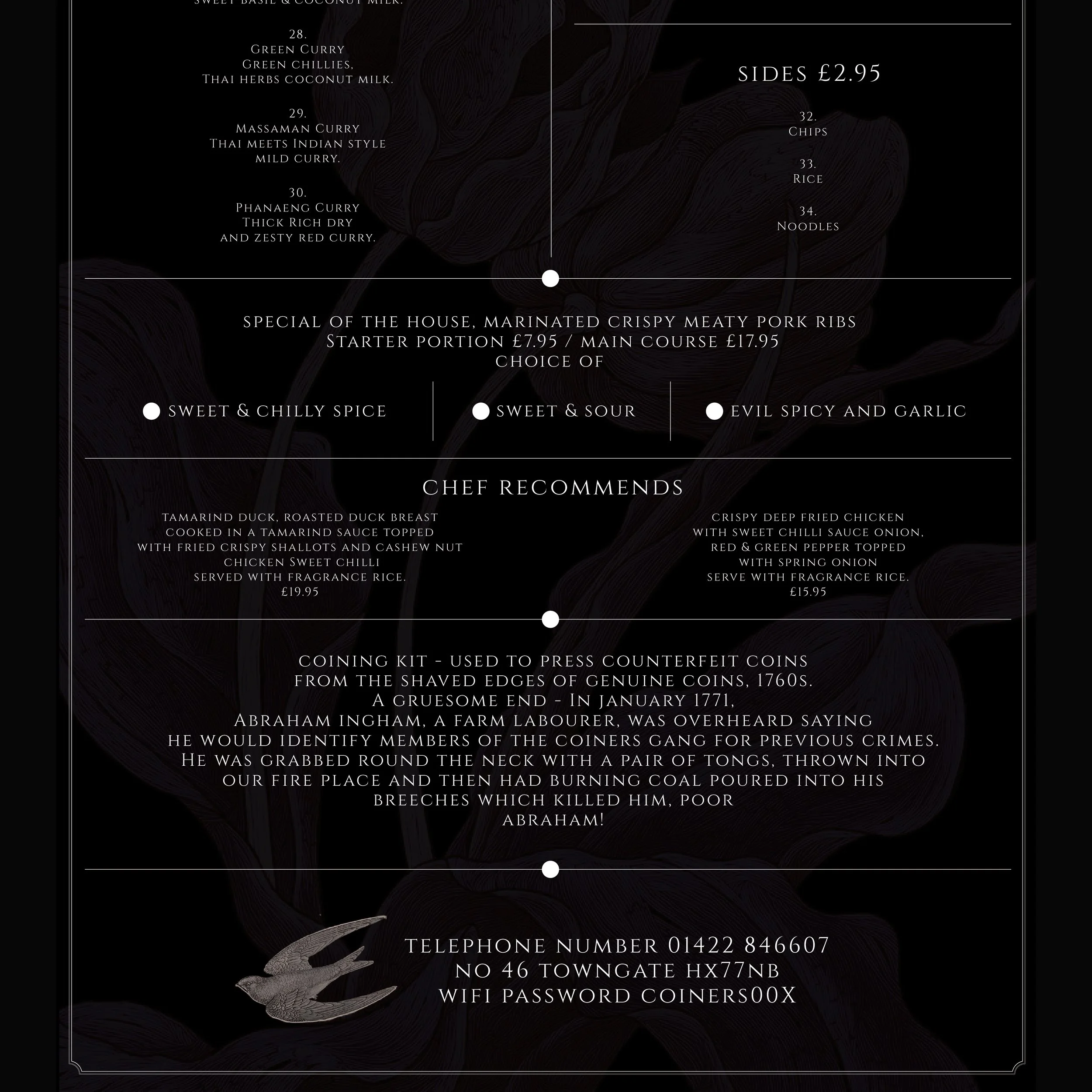 Menu — The Cross Inn