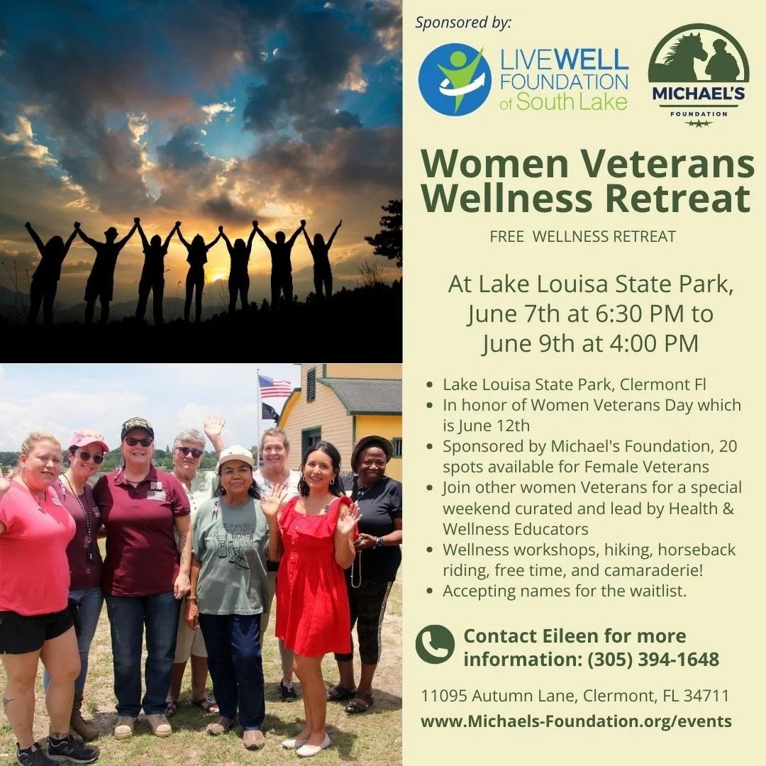 Women Veterans Wellness Retreat - Free for Women Veterans in Clermont ...