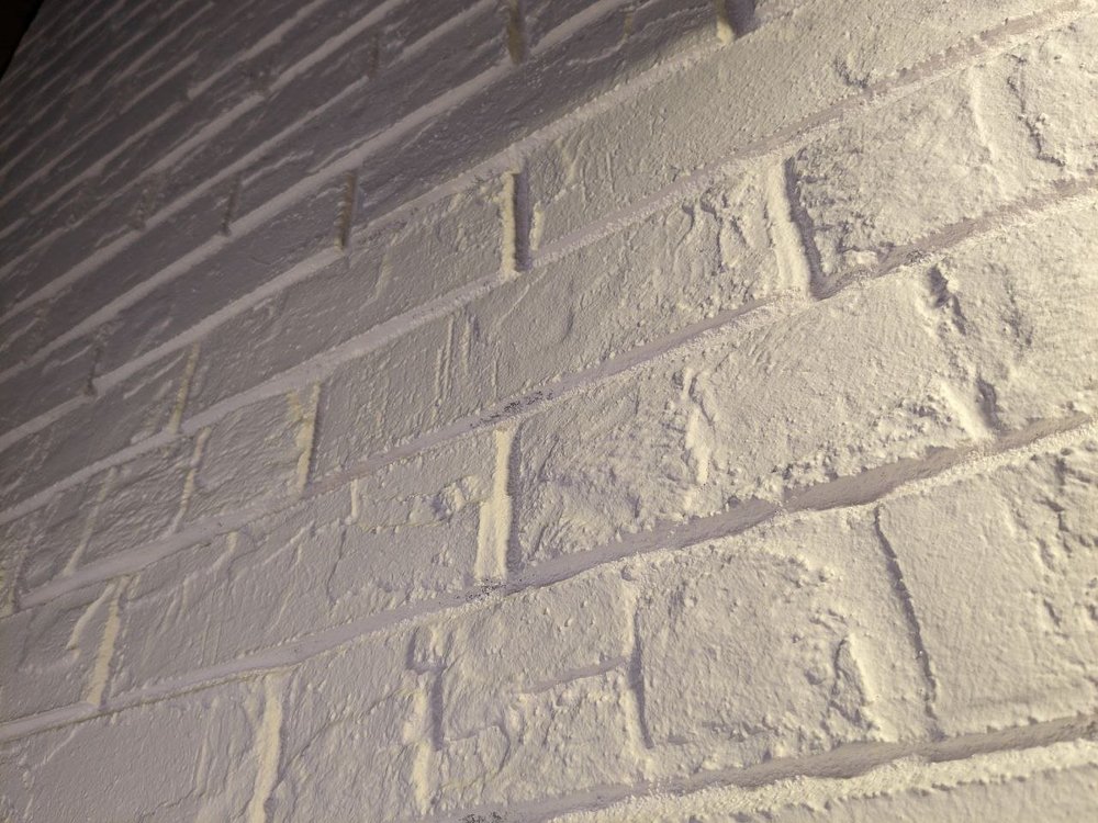 Project: Commercial White Brick Accent Wall — Accent Walls, Fireplace ...