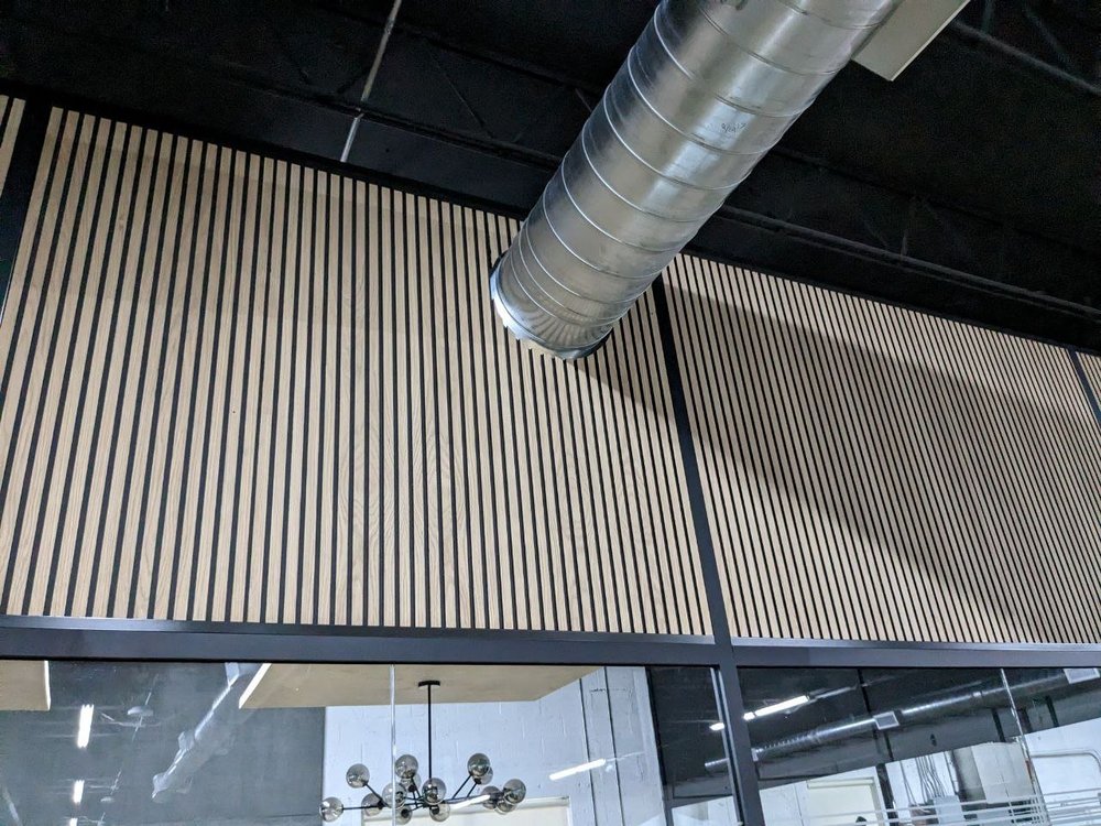 Project: Commercial Wood Slats Panels Installation — Accent Walls ...