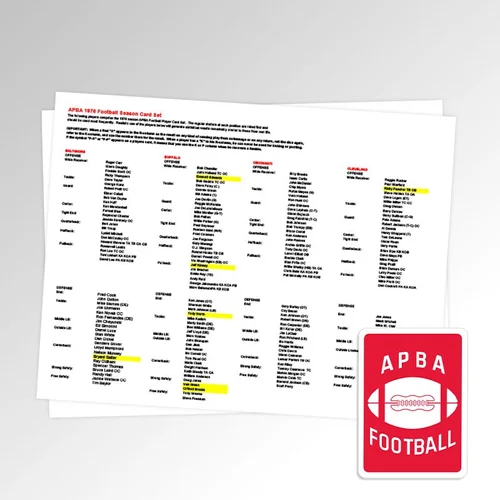 Football — APBA Games