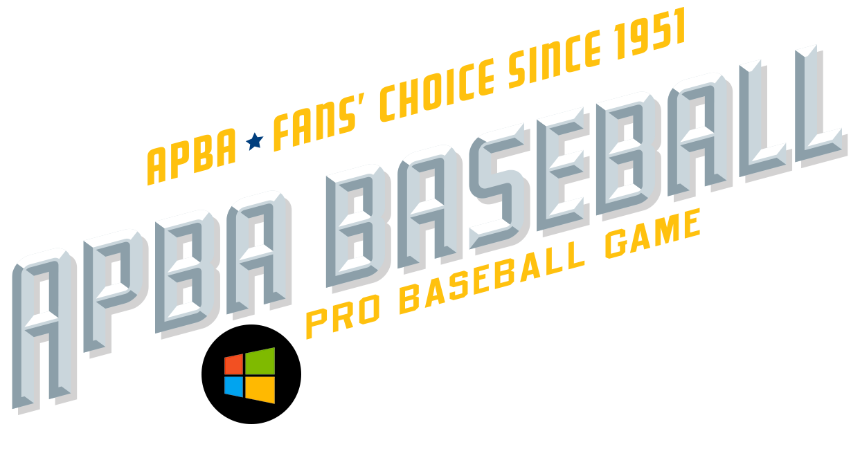 Baseball for Windows — APBA Games