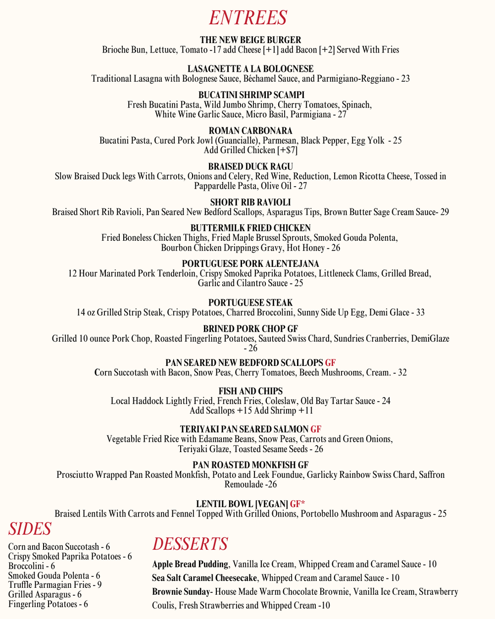 New Beige | Restaurant, Bar & Market | New Bedford, MA