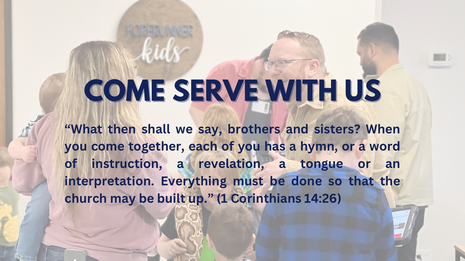 Serve Together — Forerunner Fellowship