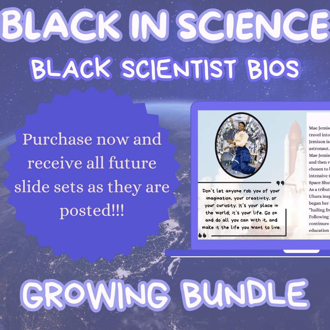 Black in Science Growing Bundle Biographies of Black Scientists ...