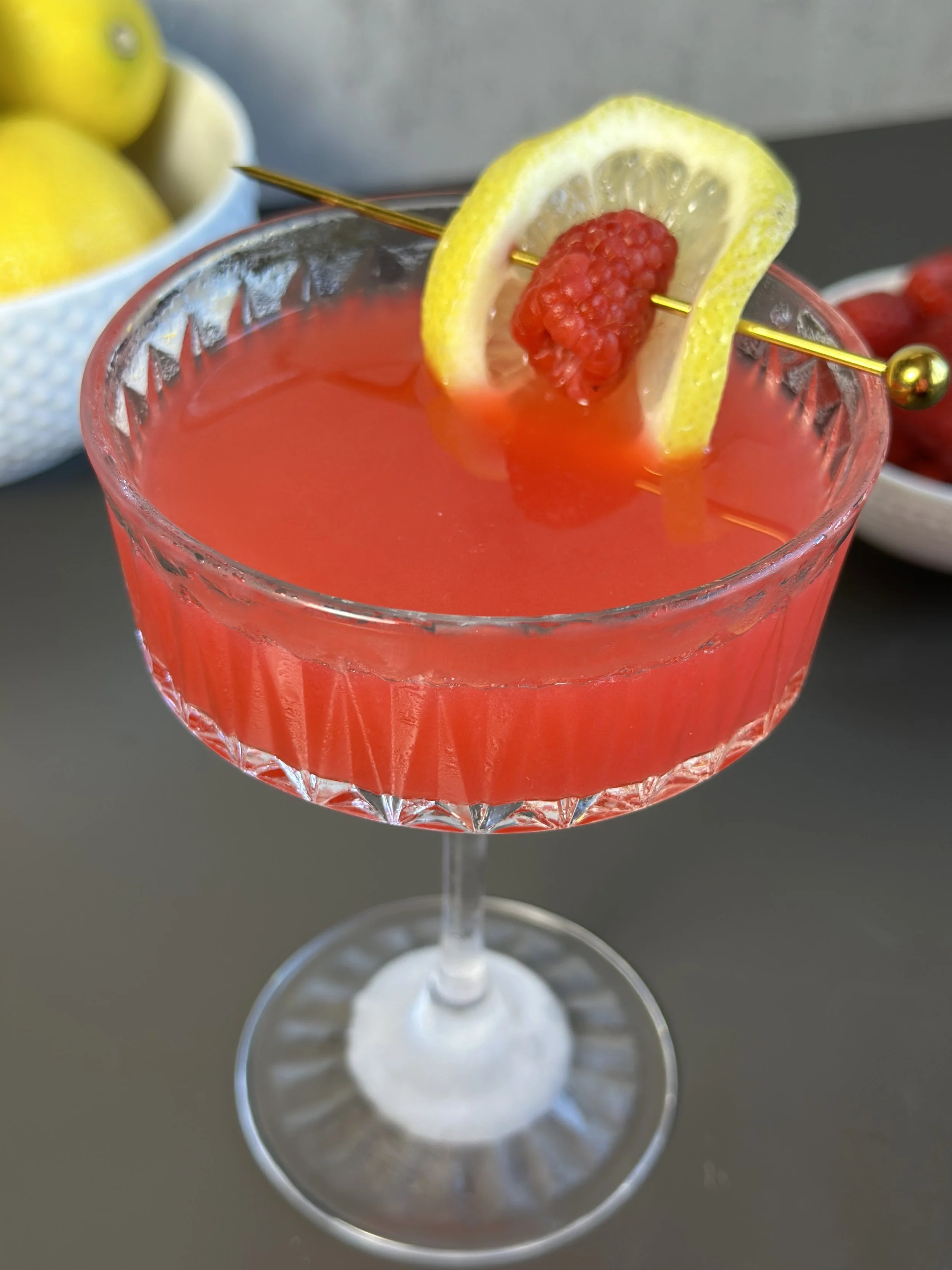Raspberry Limoncello Martini - Drinks with Danica