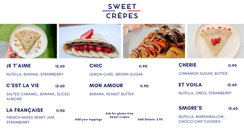 Sweet Crepes — Crepes Avenue