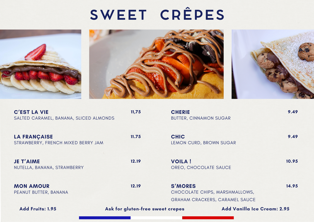 Our Sweet Crepes — Crepes Avenue