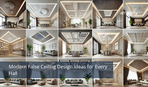 Latest False Ceiling Design Ideas for Hall Spaces — Amenify India