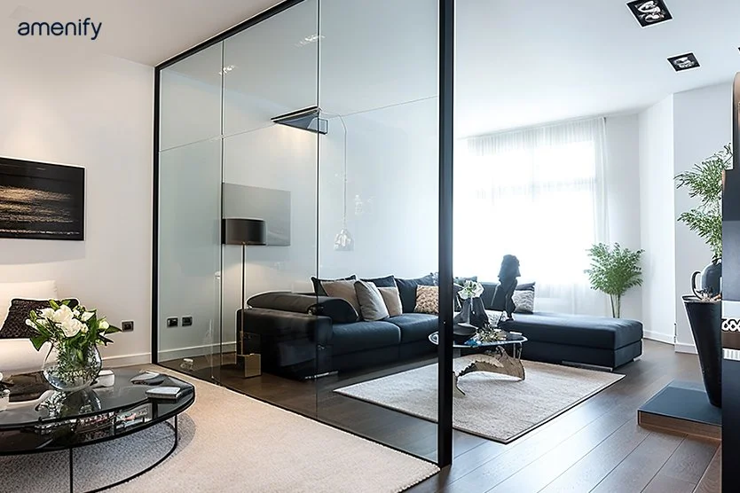 Luxury living room partition design ideas for New look — Amenify India