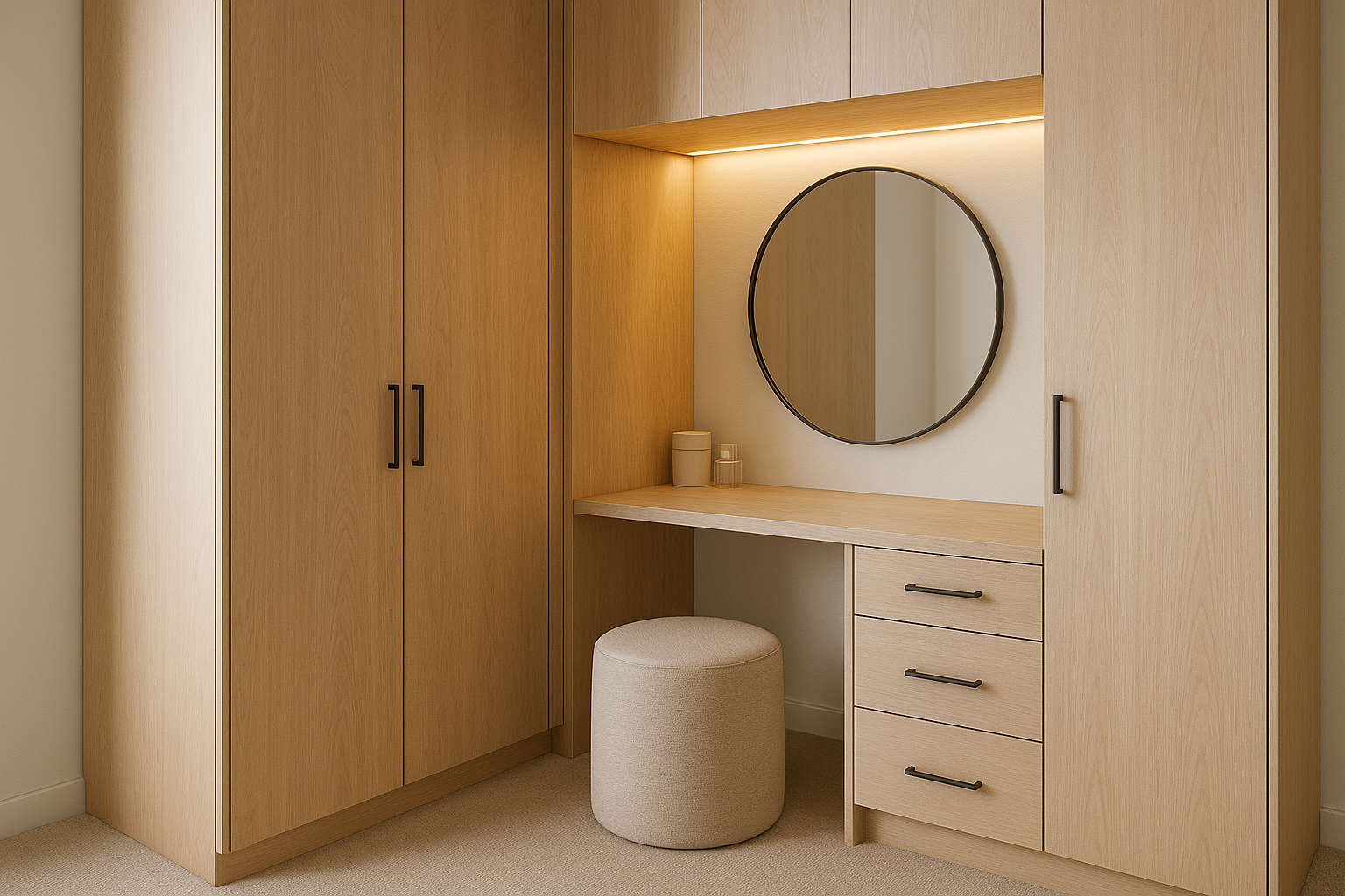 Top 10 Dressing Table Inside Wardrobe Design Ideas for Modern Homes ...