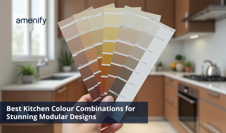 Top Kitchen Colour Combinations for Your Modular Kitchen — Amenify India