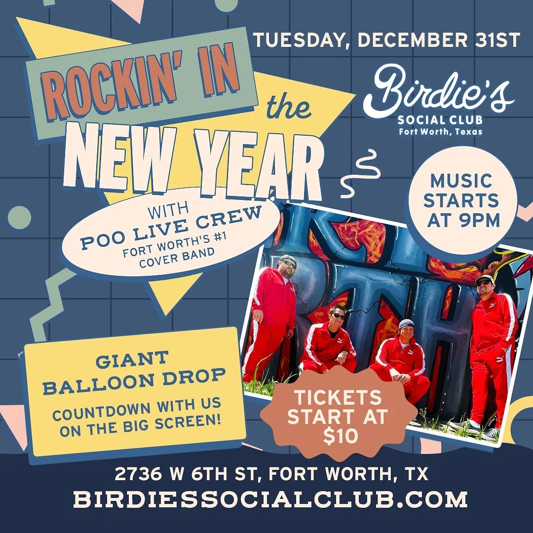 Music & Events Calendar — Birdies Social Club - Fort Worth, Texas