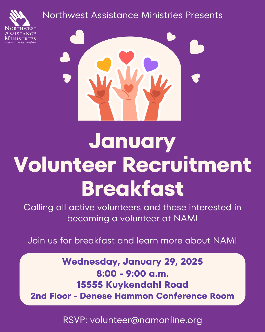 Volunteer with Us — Northwest Assistance Ministries