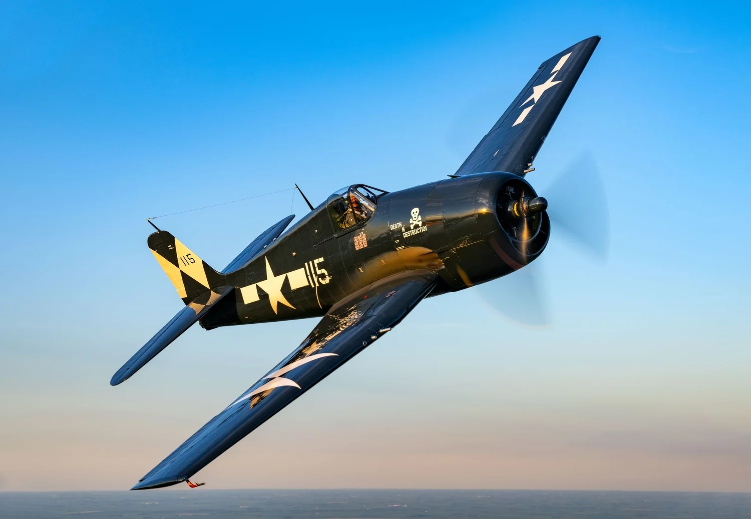 Grumman F6F-5 Hellcat "Death N' Destruction — Fagen Fighters WWII Museum