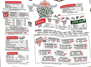 Menu — SovranaPizza