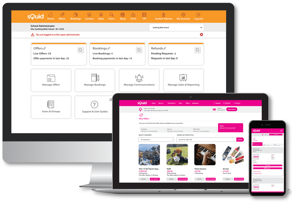 Customer support — sQuidcard