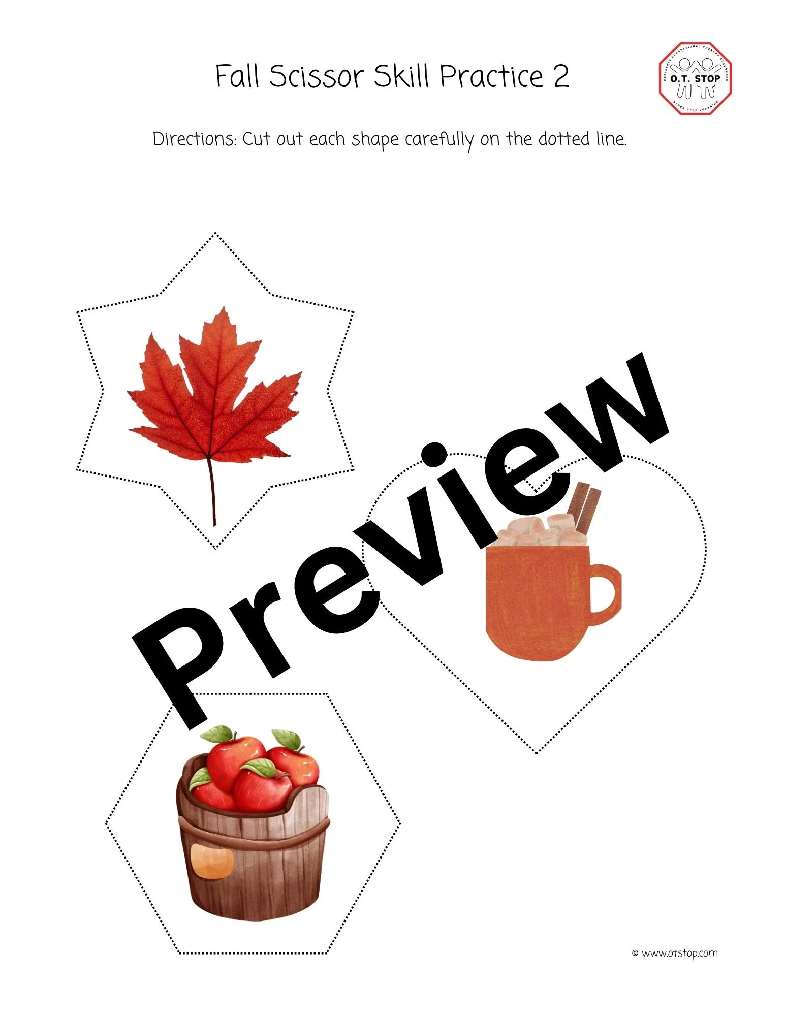 Fall Scissor Skills — O.T. Stop