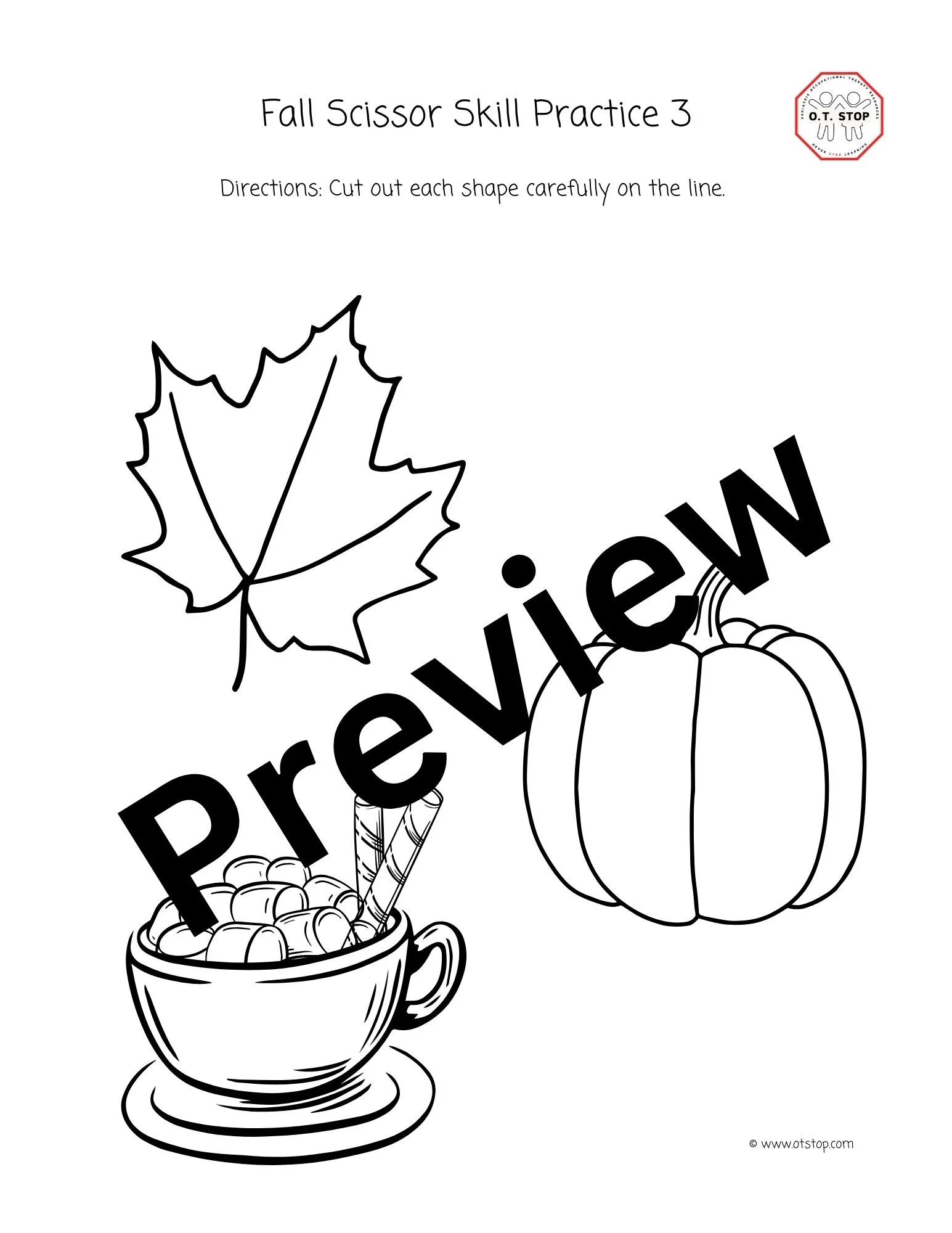 Fall Scissor Skills — O.T. Stop