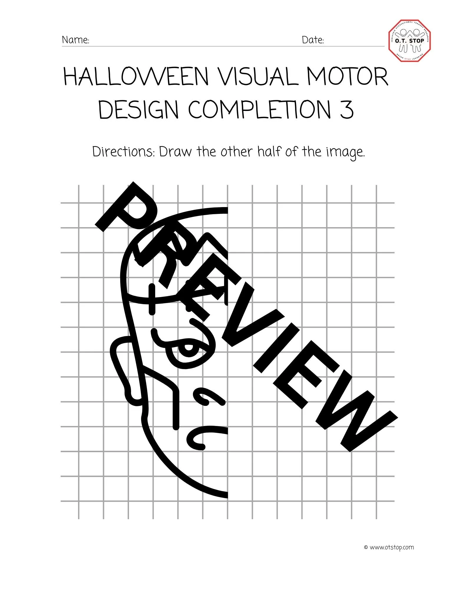 Halloween Visual Motor: Design Completion — O.T. Stop