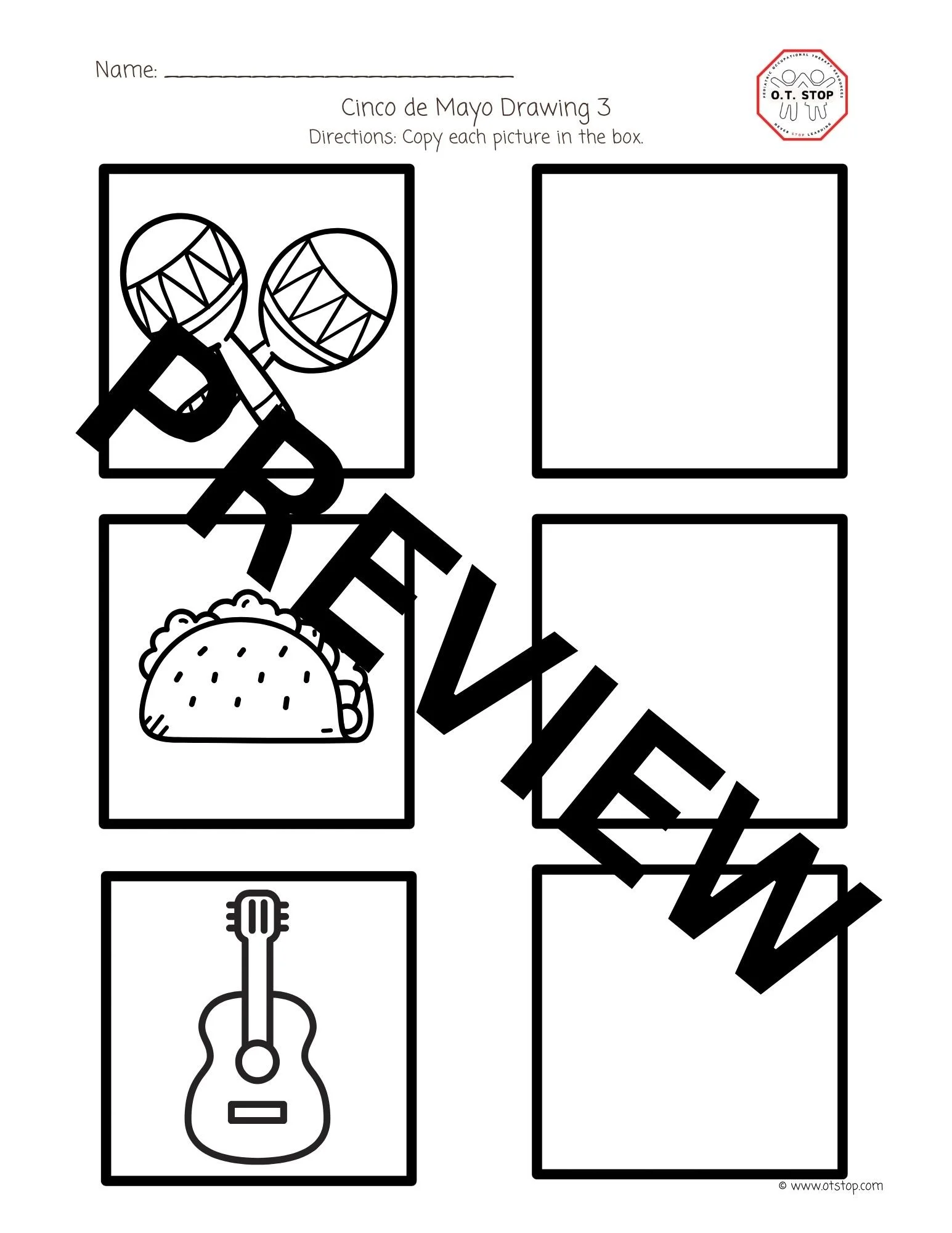 Cinco De Mayo Drawing — O.T. Stop