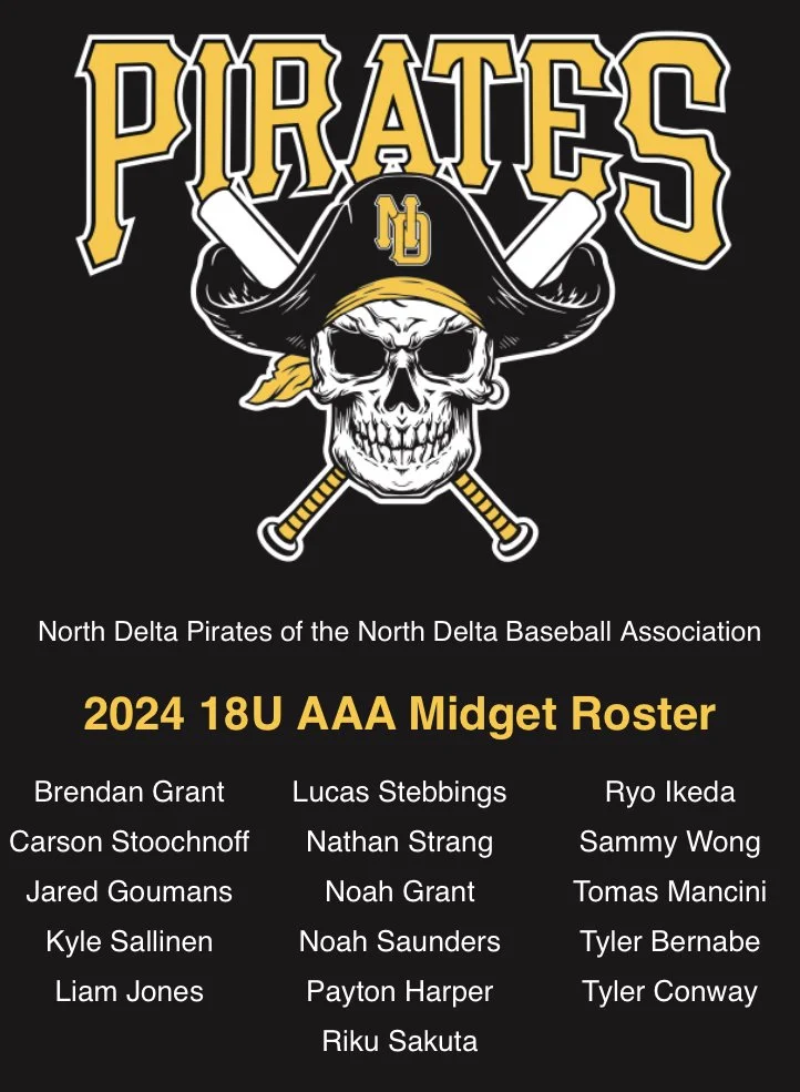 North Delta Pirates Unveil 2024 Roster — North Delta Pirates