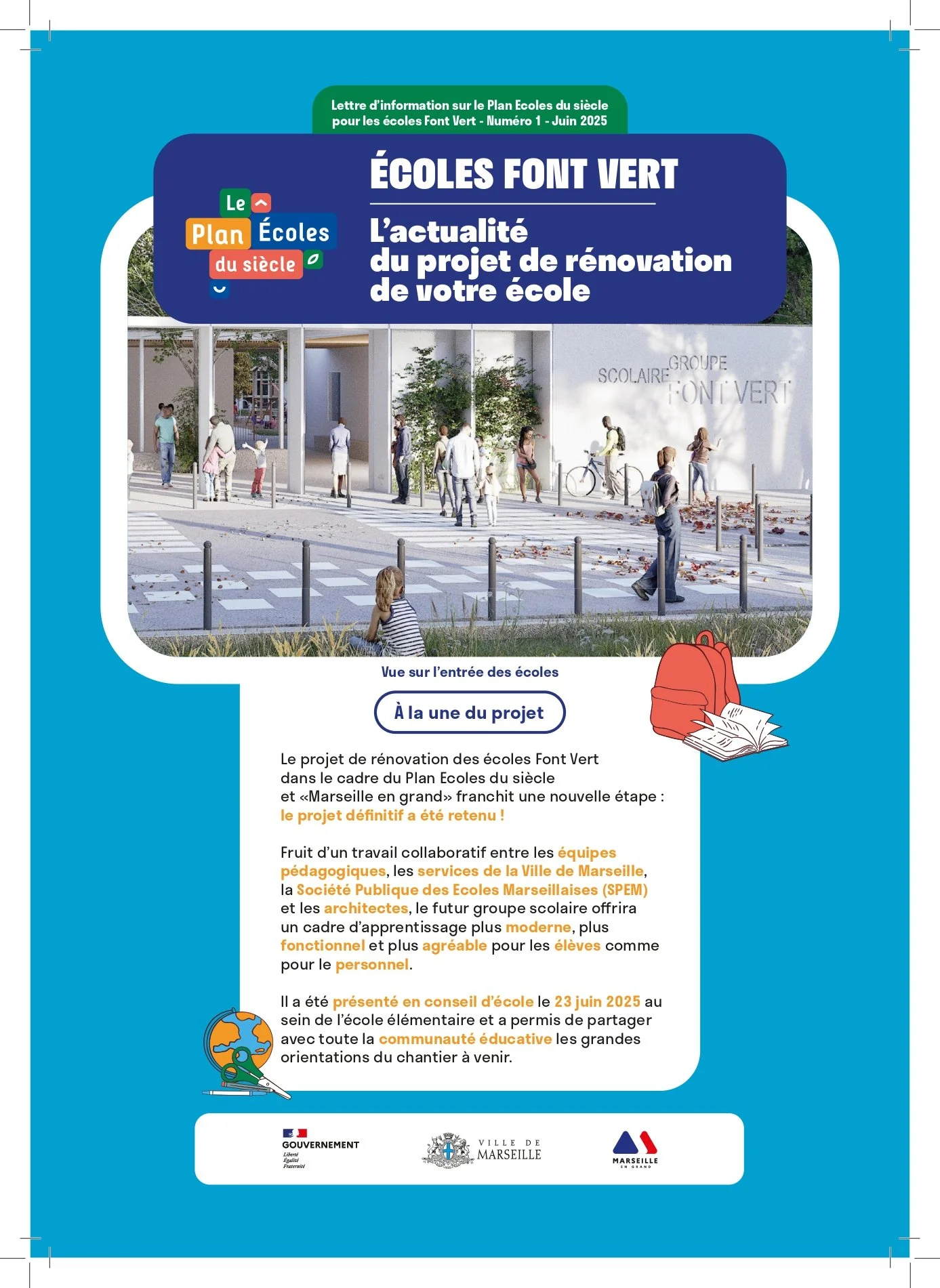 Font Vert — Société Publique des Ecoles Marseillaises (SPEM)