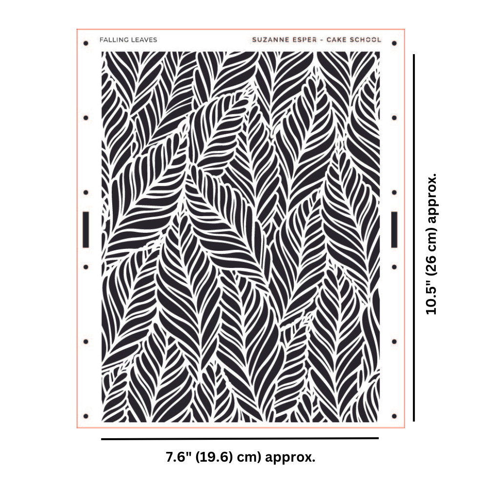 LILY ABSTRACT 8″ x 10″ professional cake icing stencil — Suzanne Esper ...