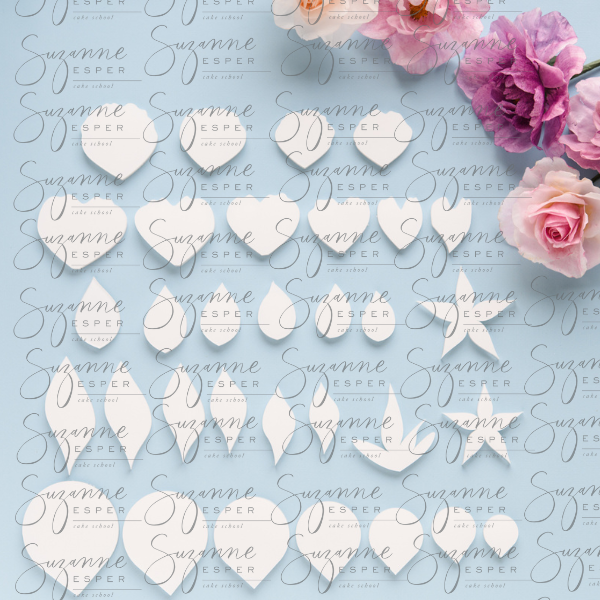 Acrylic Flower Formers Set 2 (Wafer Paper Course) — Suzanne Esper Cake ...