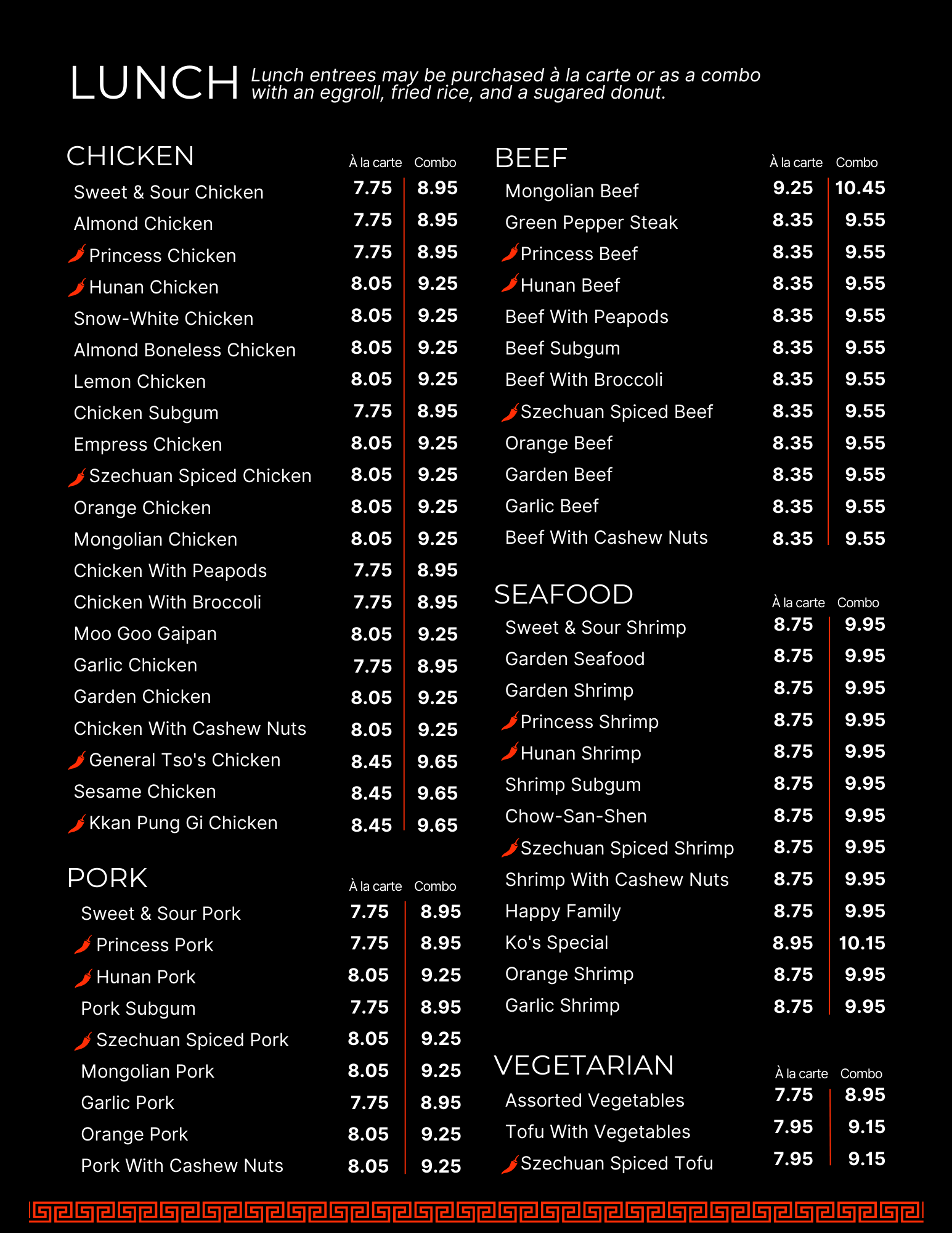 Ko's Garden Menu | Savor Authentic Flavors — Your Site Title