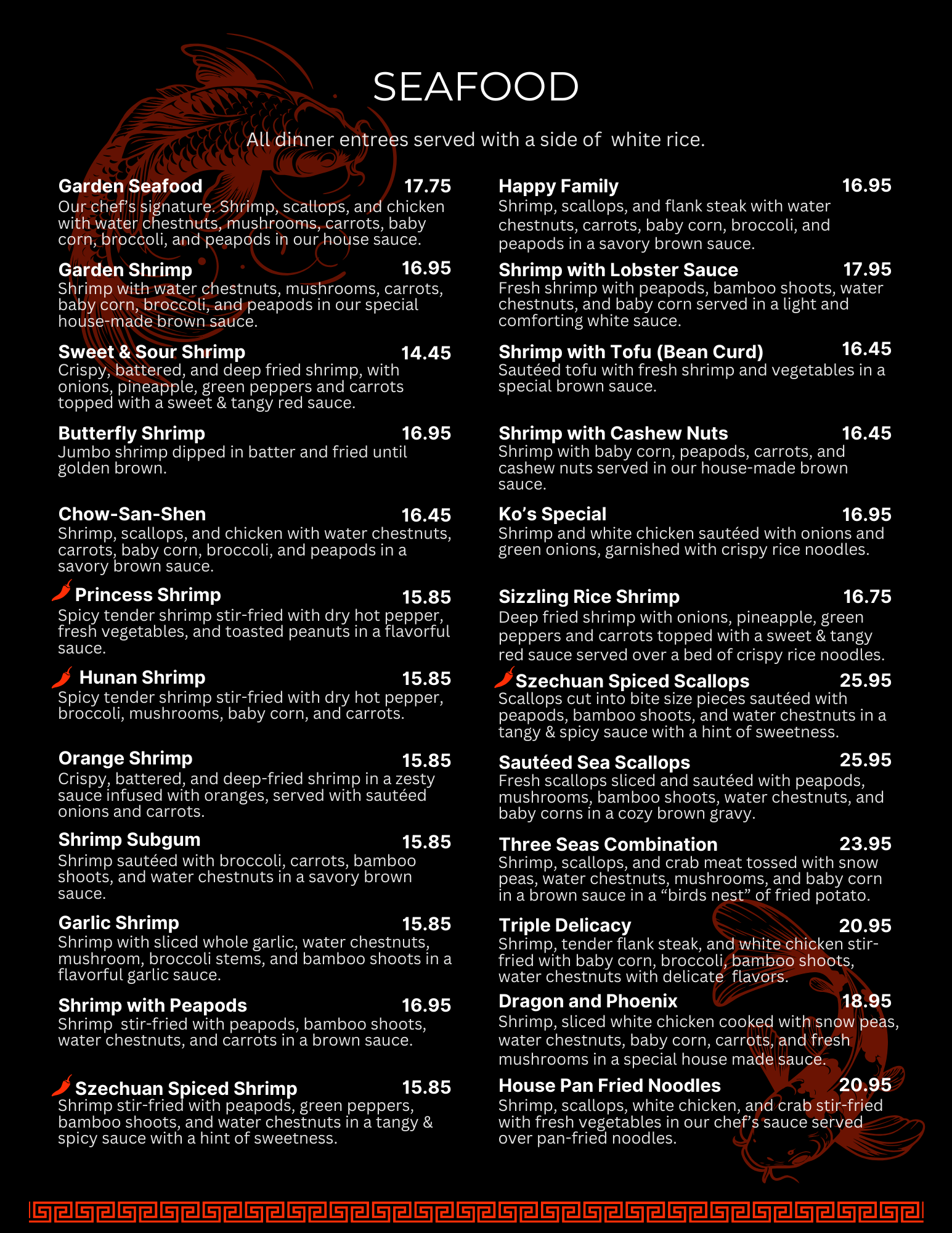 Ko's Garden Menu | Savor Authentic Flavors — Your Site Title