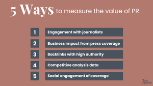 5 Ways to Measure the Value of PR — TaleSplash