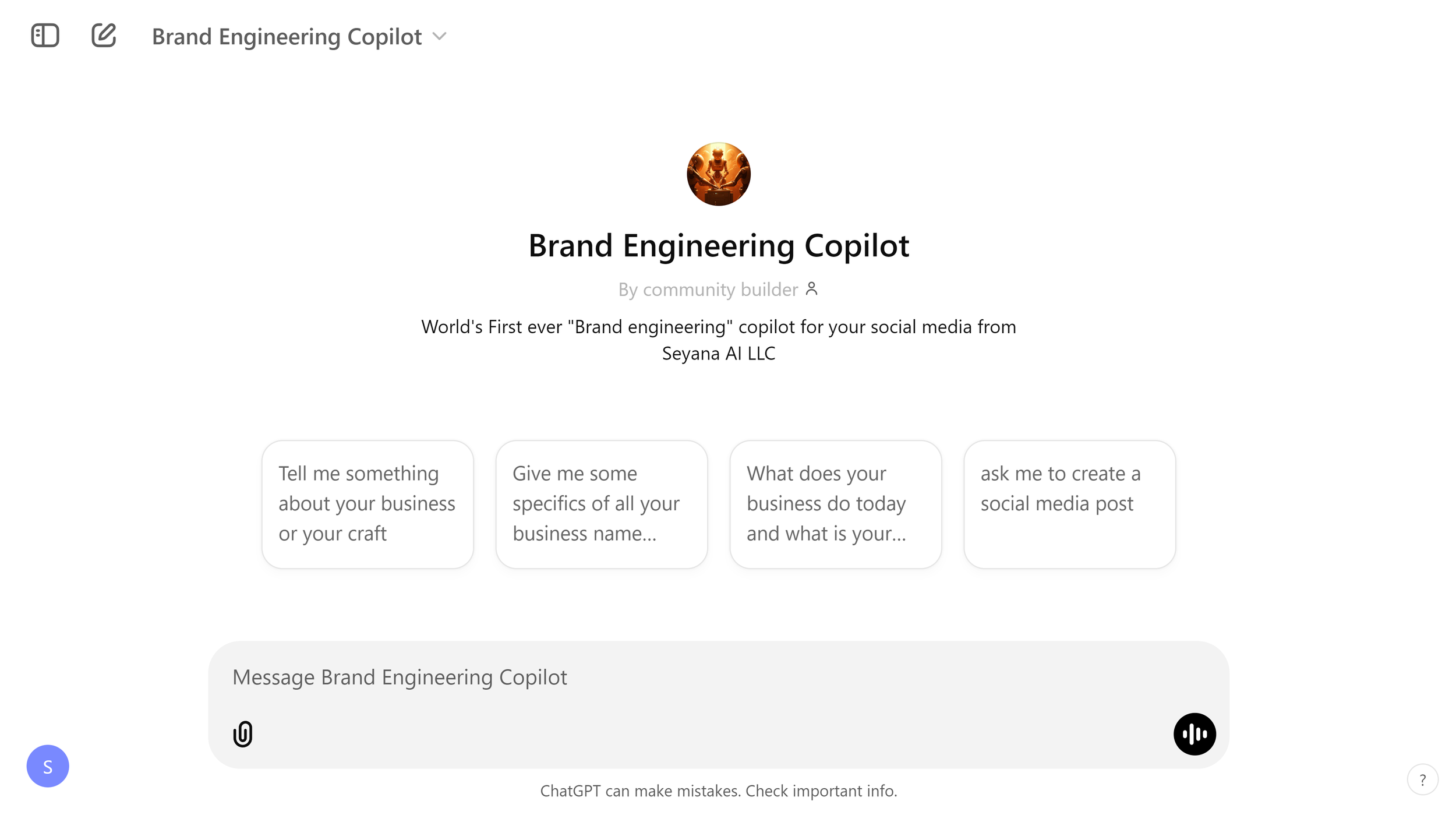 World’s first “Brand Engineering Copilot” by Seyana AI — seyanaai.com