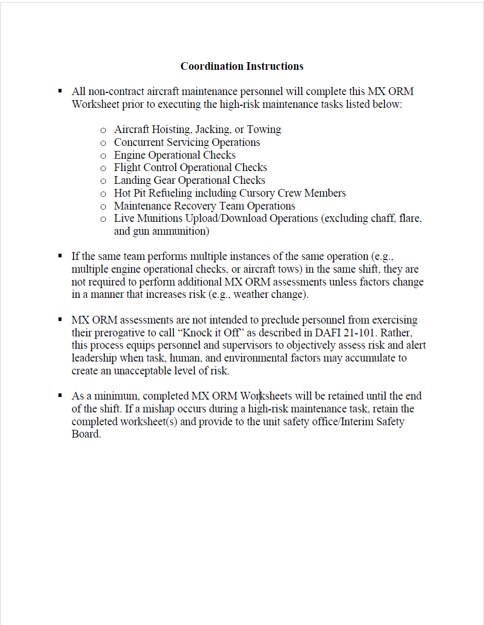 Risk Management or Mismanagement? A Closer Look at AETC's New Worksheet ...