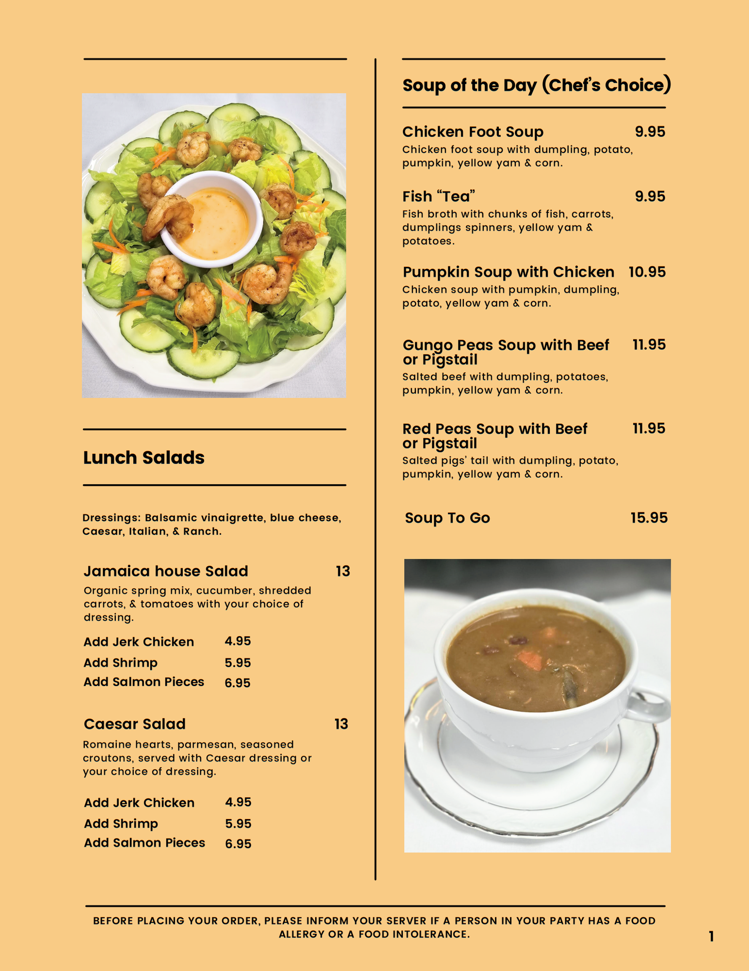 Menu — Long Gut Miss Pinny