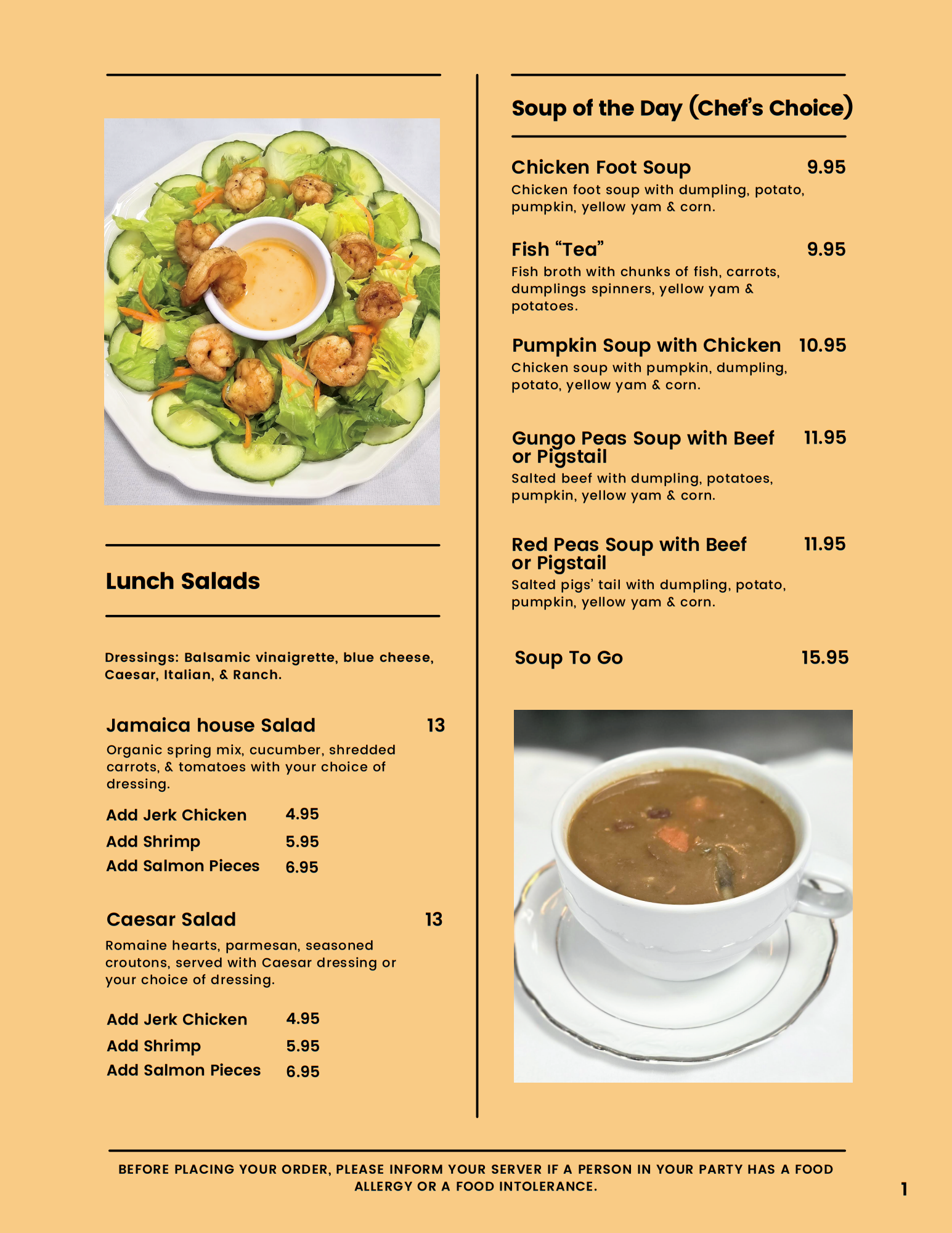 Menu — Long Gut Miss Pinny